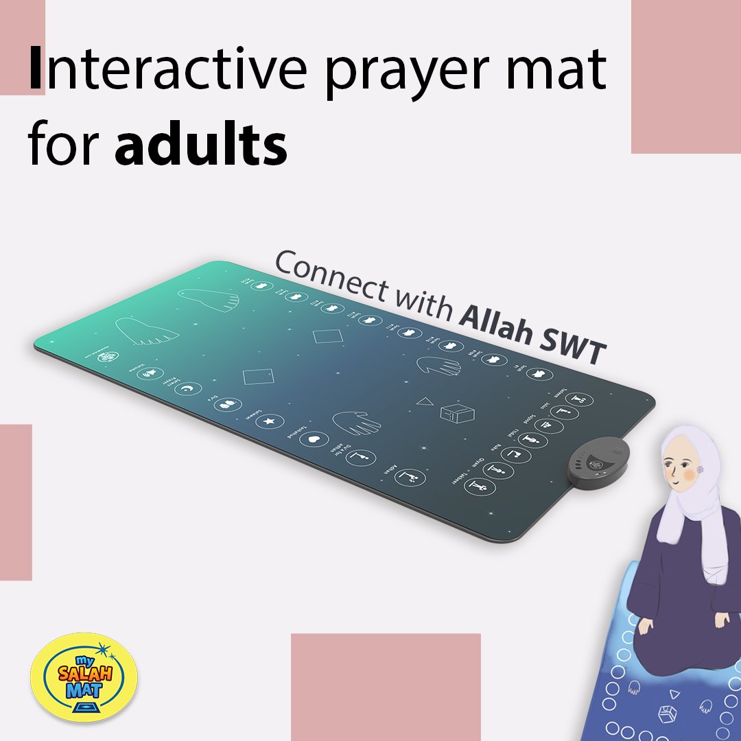 Interactive prayer mat for Adults - My Salah Mat