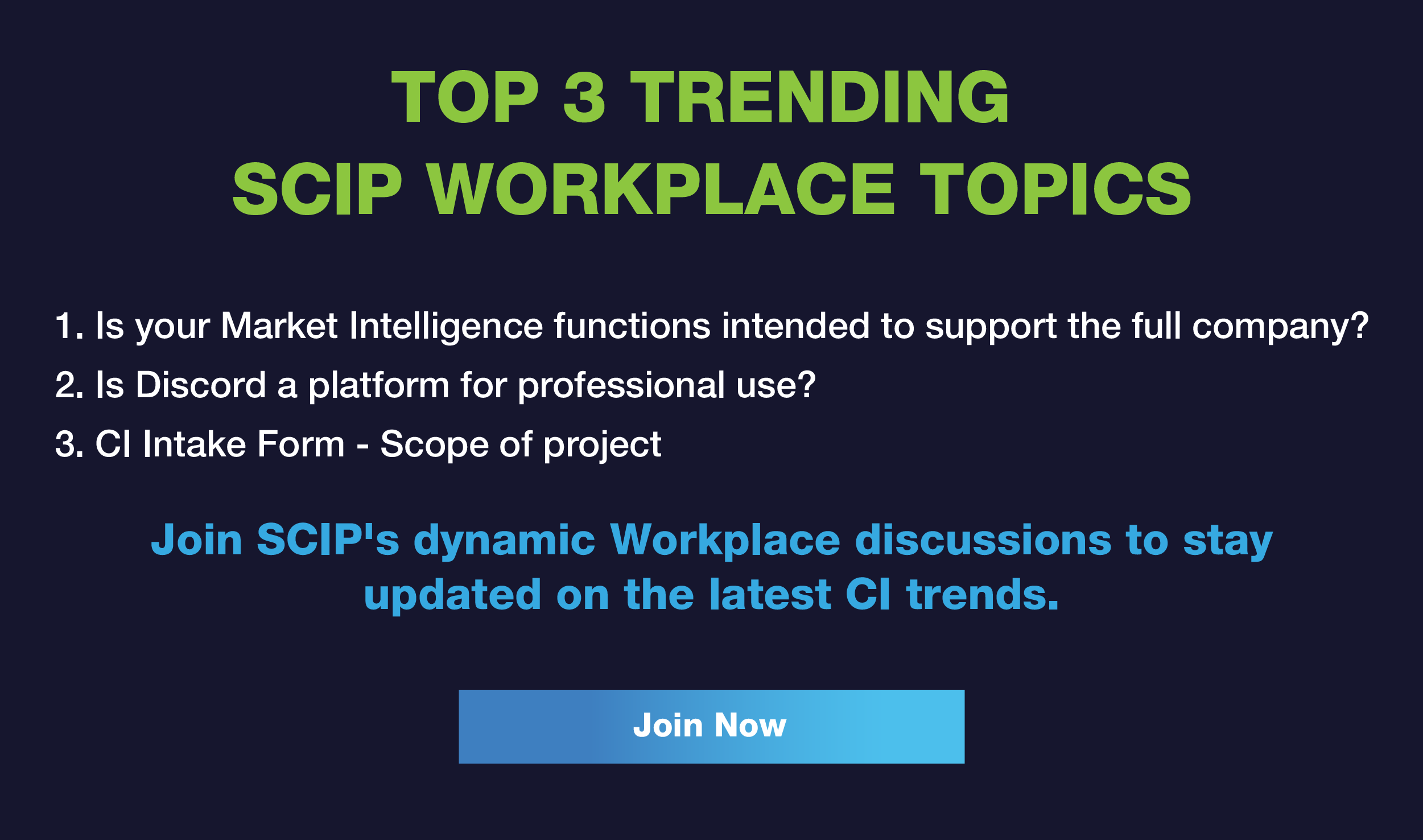 Whats New At Scip Strategic Consortium Of Intelligence Professionals Scip 