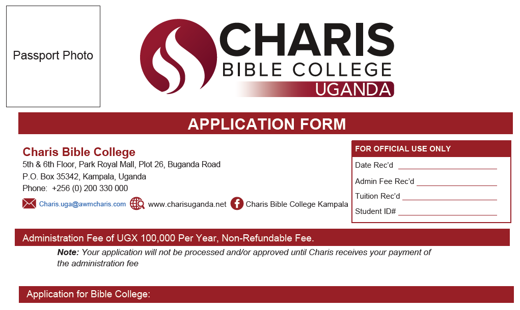 Charis Bible College Logo